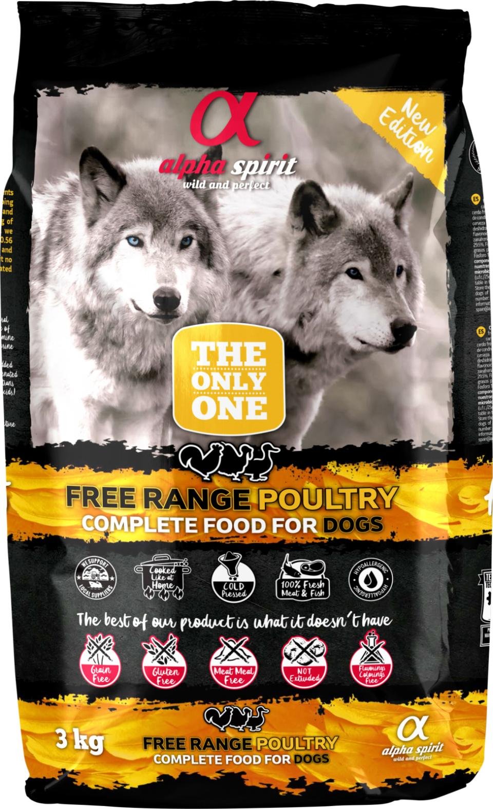 AlphaSpirit The Only One kylling - 3 kg - Alpha Spirit - Hundesymfonien