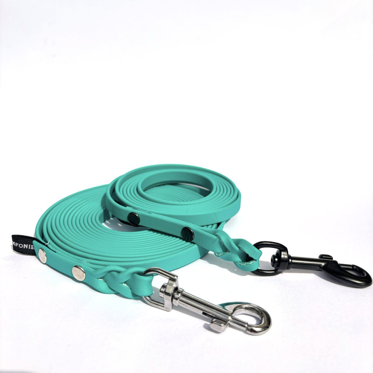 BioThane - line - teal grøn - BioThane lange liner - Hundesymfonien